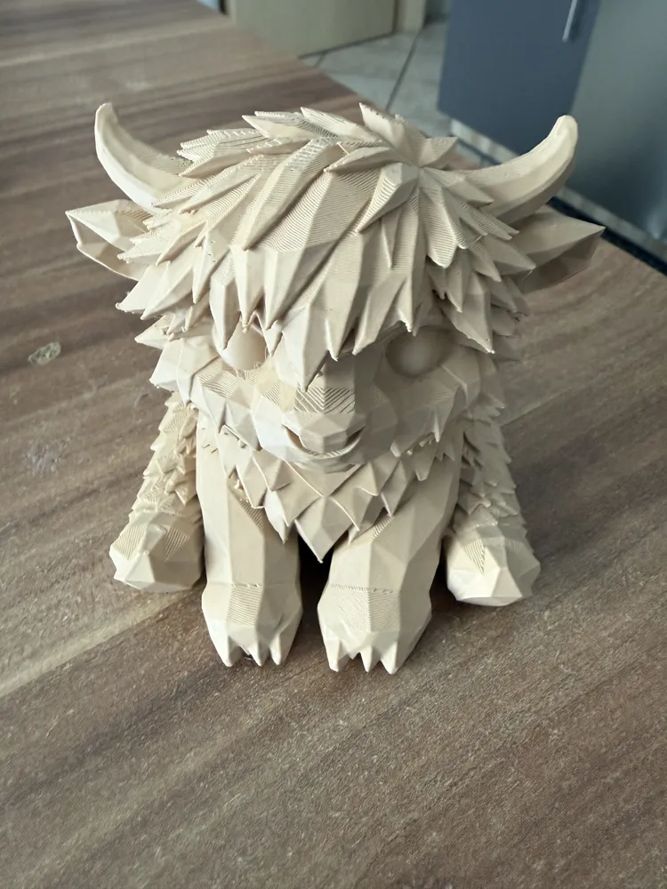 Sweet Highland Cow - Free 3D Print Model - MakerWorld