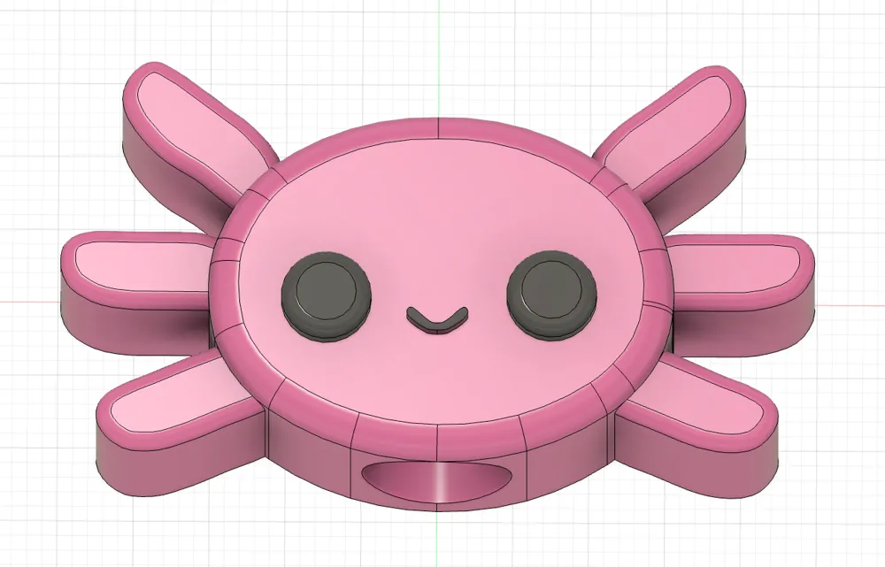 Axolotl Drawstring Beads by Henry - MakerWorld