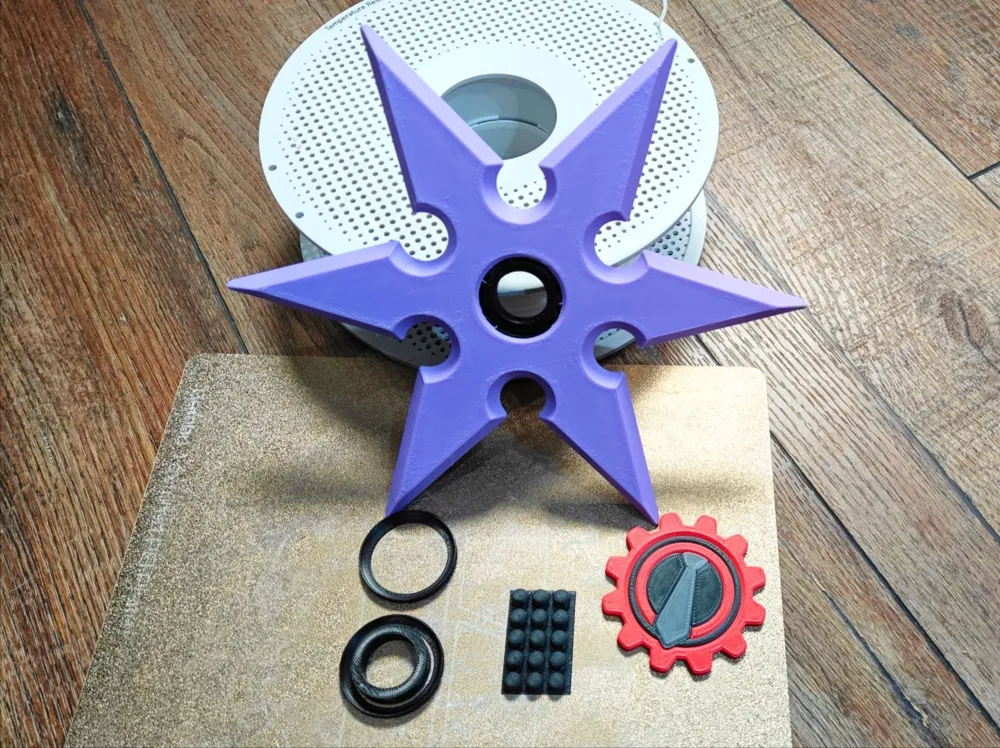 Customized Bearing Fidget Spinner Throwing Star by ProtoDad MakerWorld ...