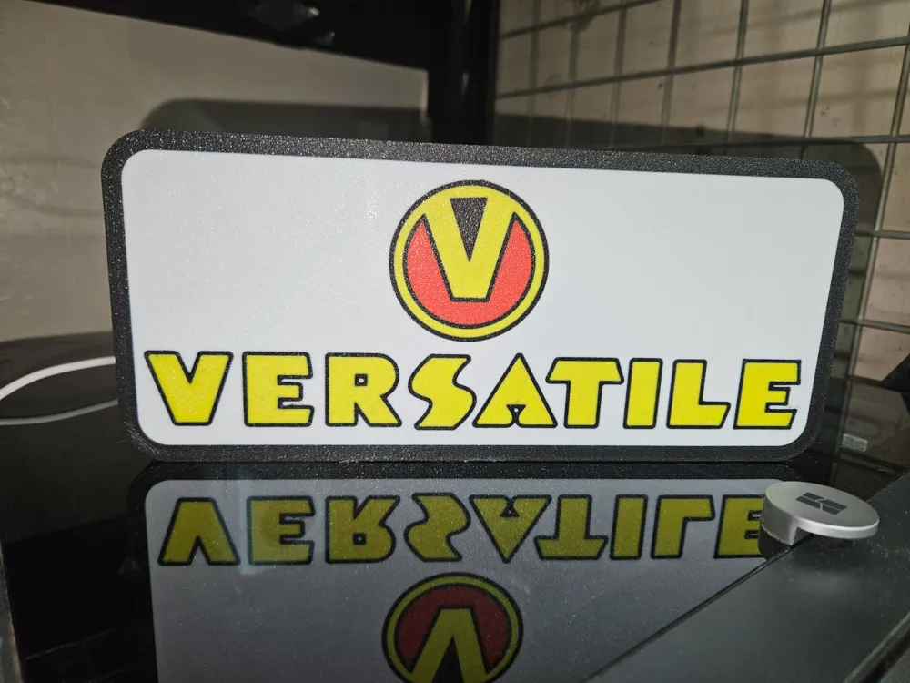 1972 Versatile Tractor Logo Light Box by Hergie Prints - MakerWorld