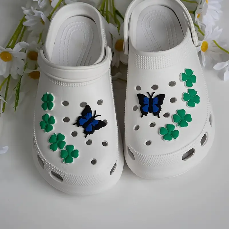 four leaf croc charm (Multi-/Single color) by ThemeParkBoy - MakerWorld