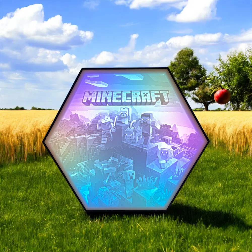 Minecraft Hexagon Lamp 001 by rgb-Slotcover - MakerWorld