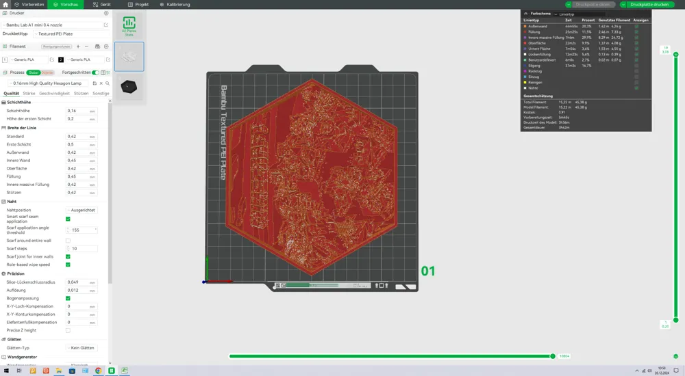Minecraft Hexagon Lamp 001 by rgb-Slotcover - MakerWorld