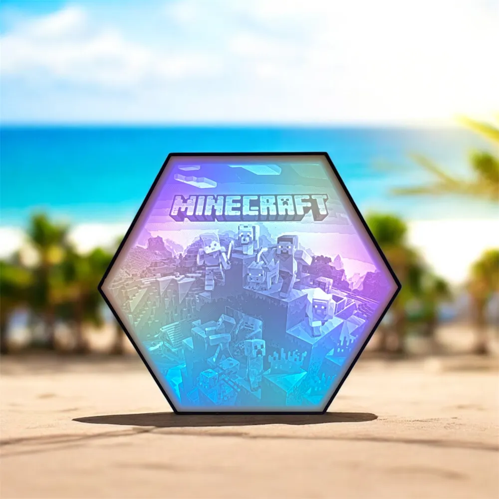 Minecraft Hexagon Lamp 001 by rgb-Slotcover - MakerWorld