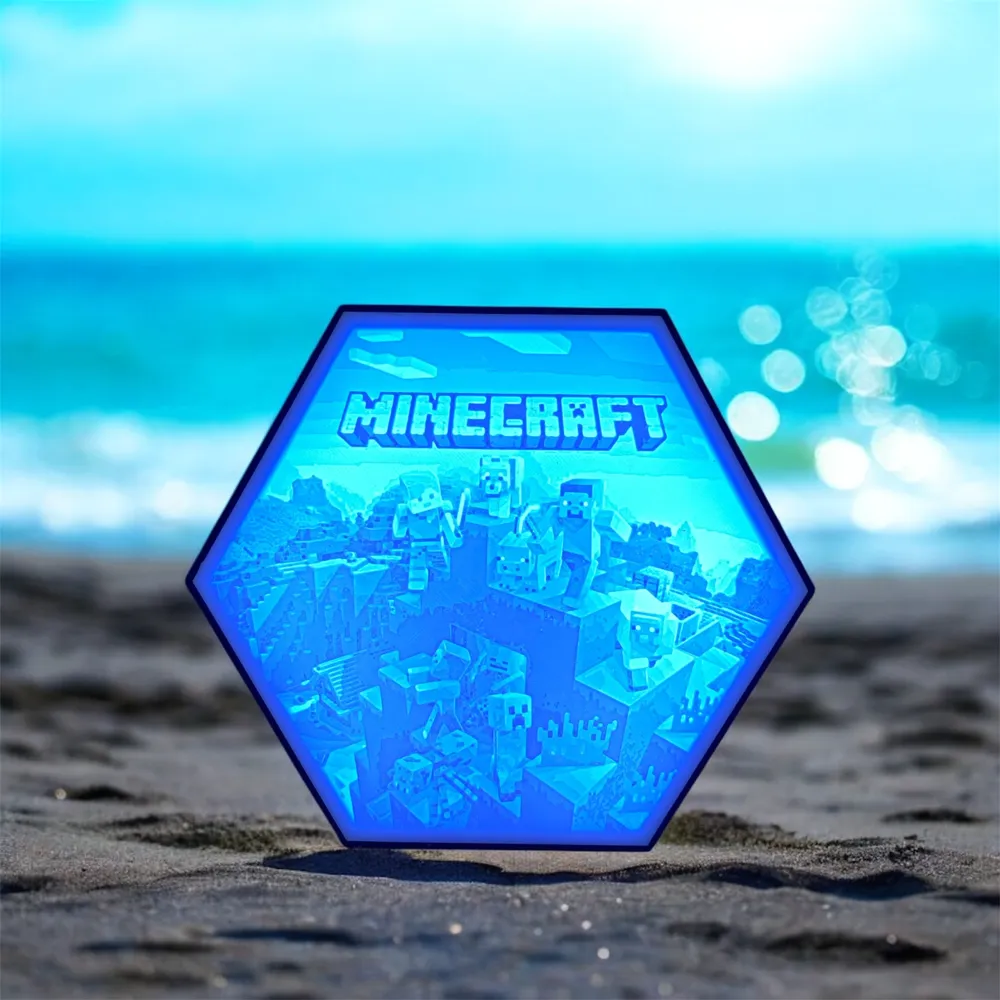 Minecraft Hexagon Lamp 001 by rgb-Slotcover MakerWorld: Download Free ...