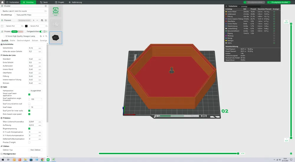 Minecraft Hexagon Lamp 001 by rgb-Slotcover - MakerWorld