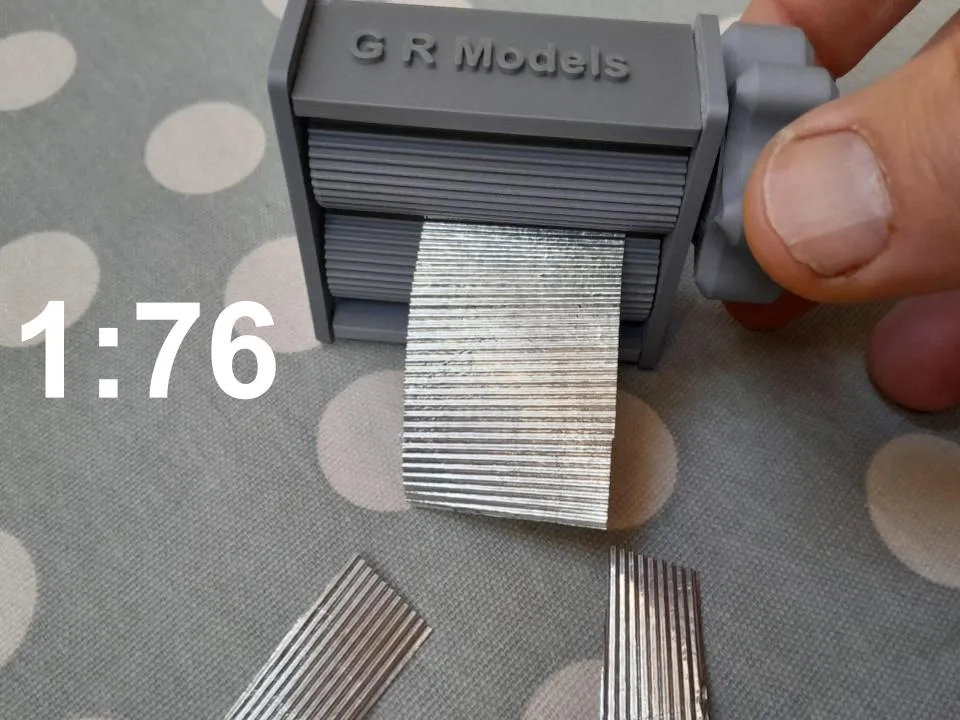 Corrugated iron maker for Model Railways / Diarama - Free 3D Print ...