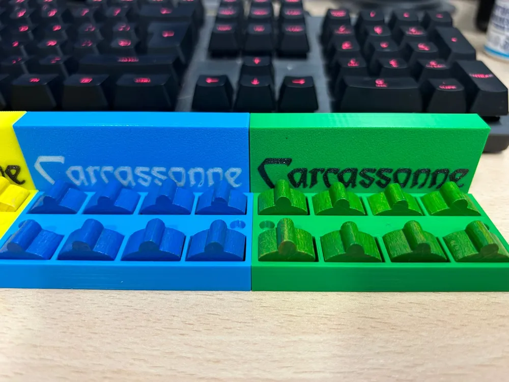 Carcassonne Meeple Tray by santydr - MakerWorld