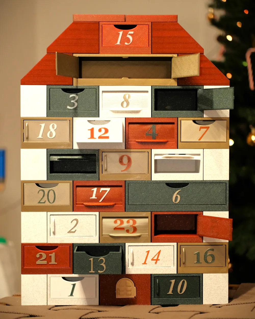 Brick Advent Calendar by Sakul MakerWorld: Download Free 3D Models