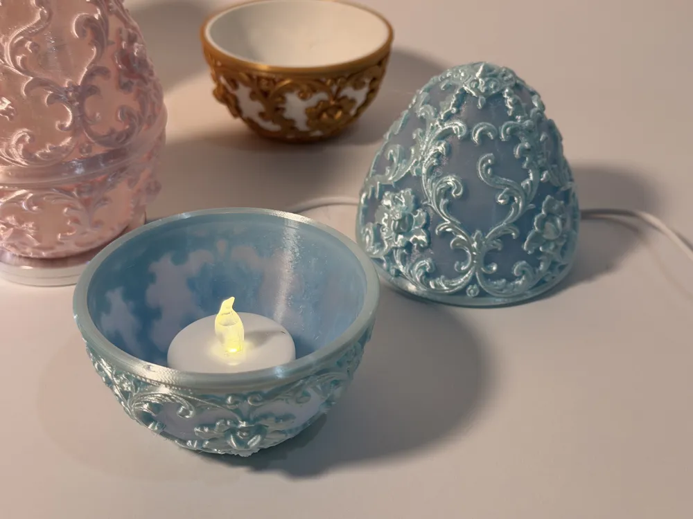 Internally Lit Easter Egg (Can be used with phone flashlight or various ...