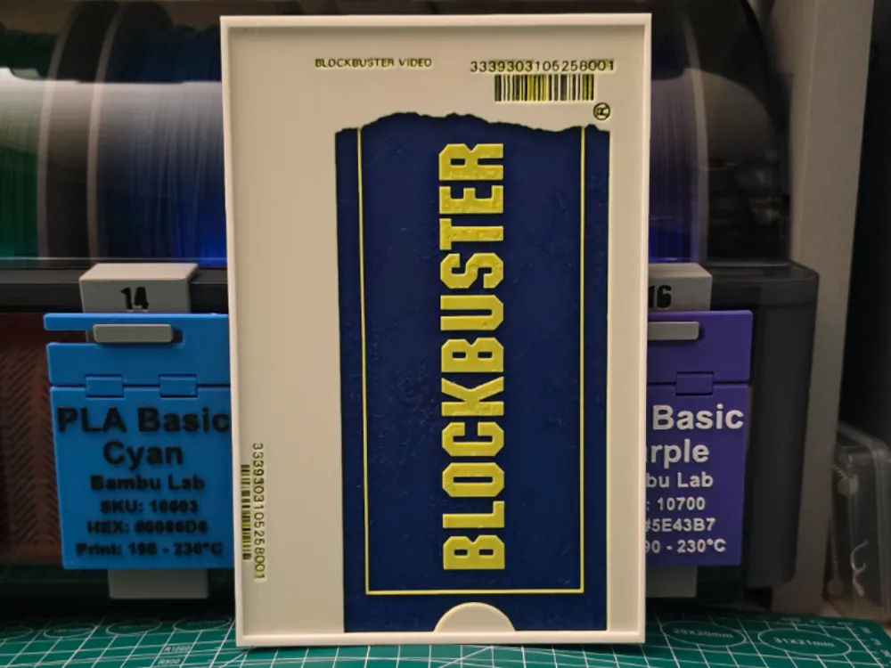 Blockbuster Video VHS Poster - Hueforge Art by Lumpy3D - MakerWorld