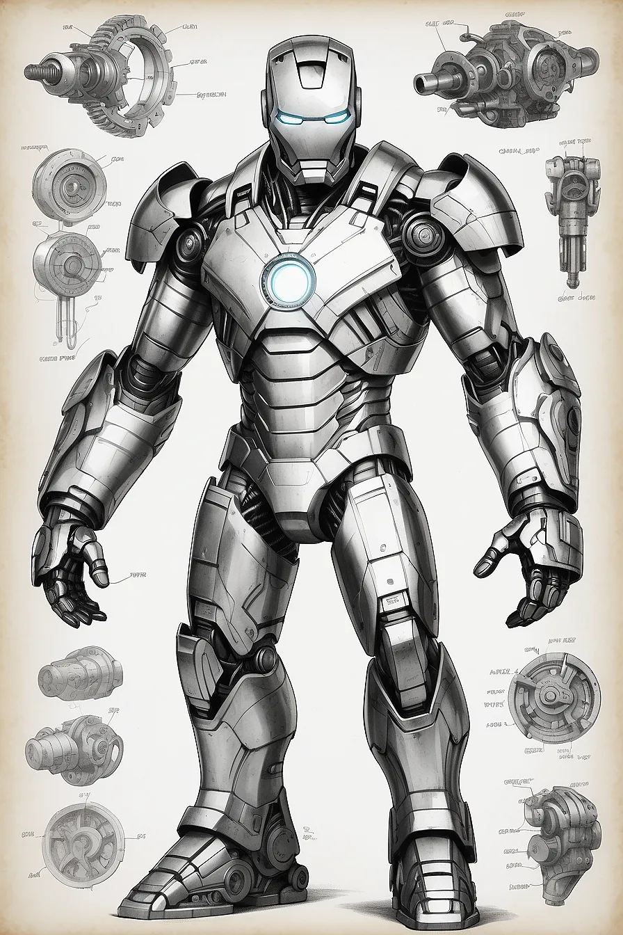 Iron Armor concept 2 hueforge by Xasmukarman - MakerWorld