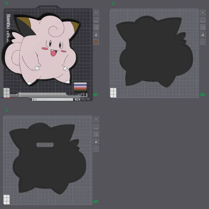 Pokemon - 0035 Clefairy LED Lamp by BeeTee 3D - MakerWorld