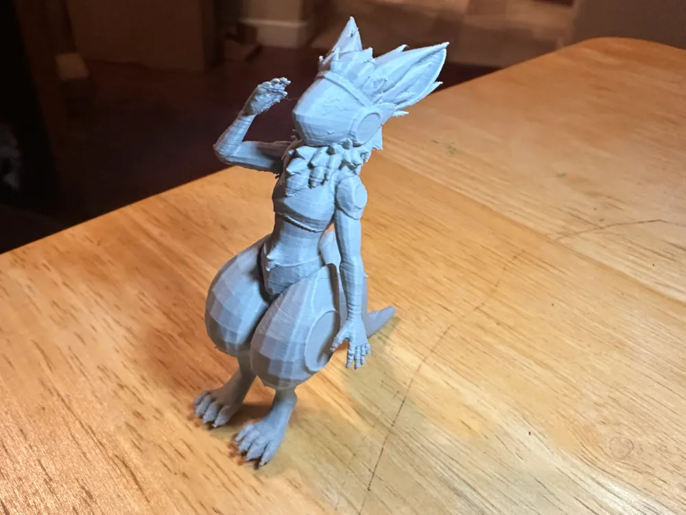 Protogen Saluting (V1) - Free 3D Print Model - MakerWorld