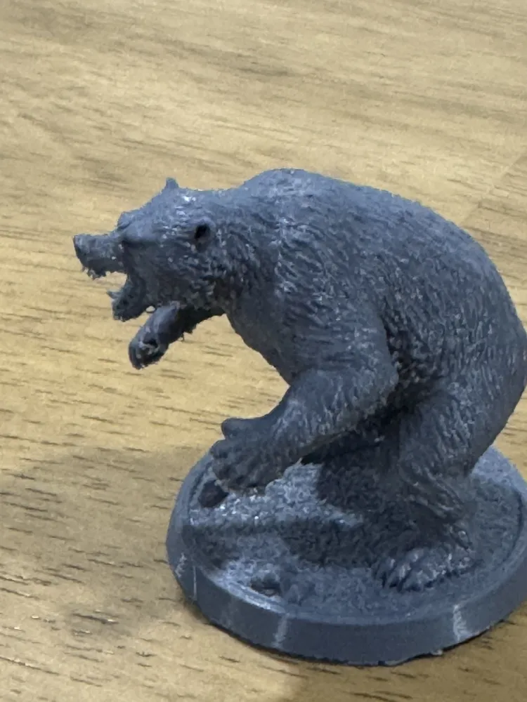 D&D Druid Bear Minature figure Tabletop Game by DiaperX MakerWorld ...