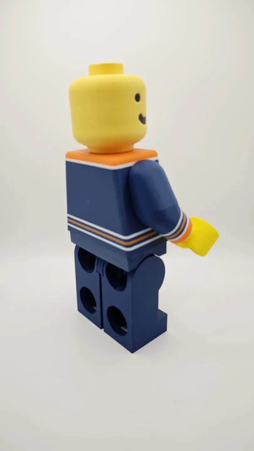 NHL Brick Man - Edmonton Oilers (500%) - Free 3D Print Model - MakerWorld