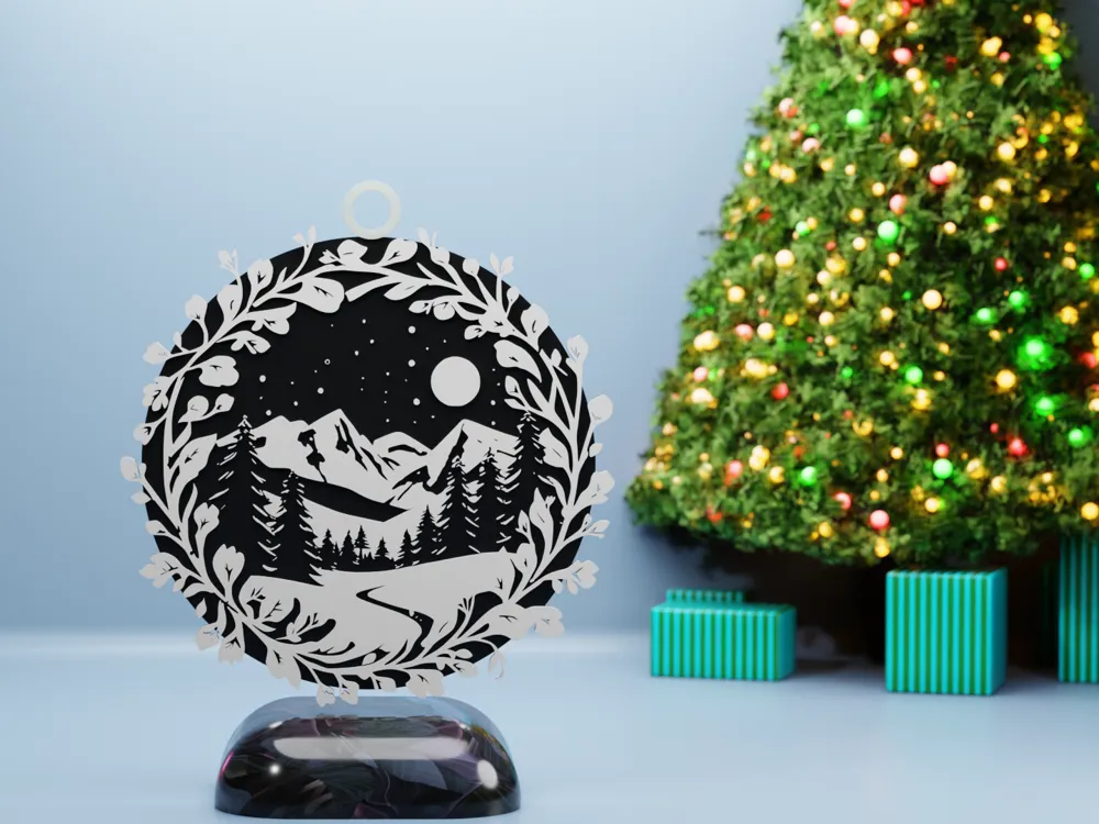 Winter Scenery Bauble by theStonefox - MakerWorld