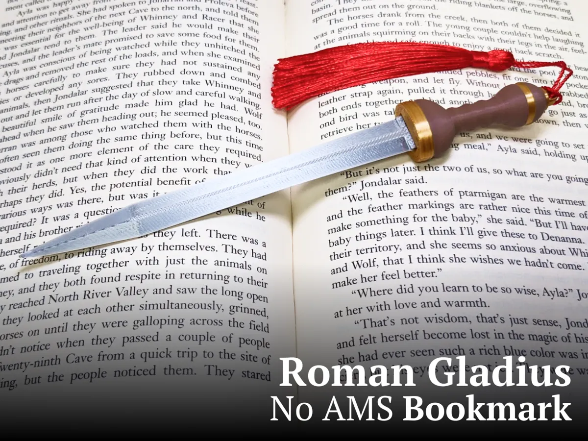 Replica Roman Gladius Sword Bookmark - Free 3D Print Model - MakerWorld