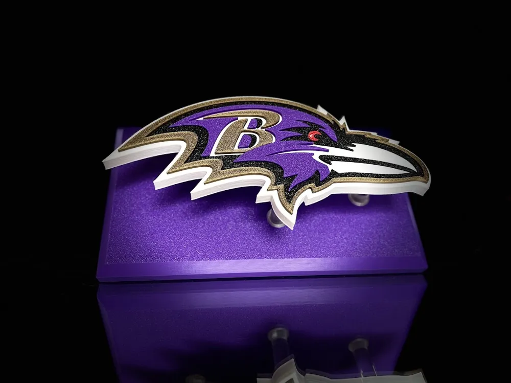 NFL Baltimore Ravens Floating Logo Sign by HangarDesigns - MakerWorld