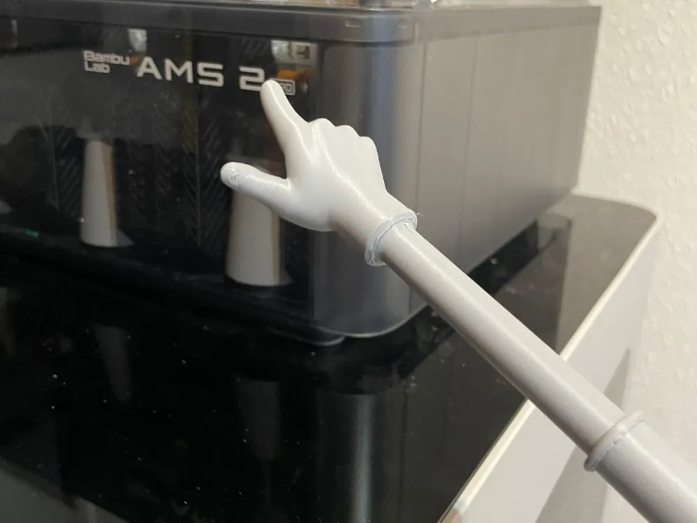 Collapsible Pointer Finger print in one piece - Free 3D Print Model ...