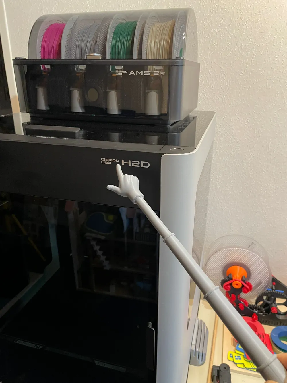 Collapsible Pointer Finger print in one piece - Free 3D Print Model ...