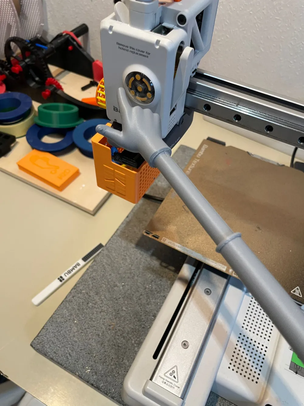 Collapsible Pointer Finger print in one piece - Free 3D Print Model ...