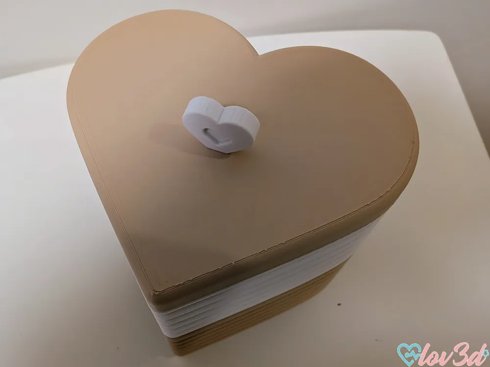 Stackable Heart Box - Jewelry & Storage - Free 3D Print Model - MakerWorld