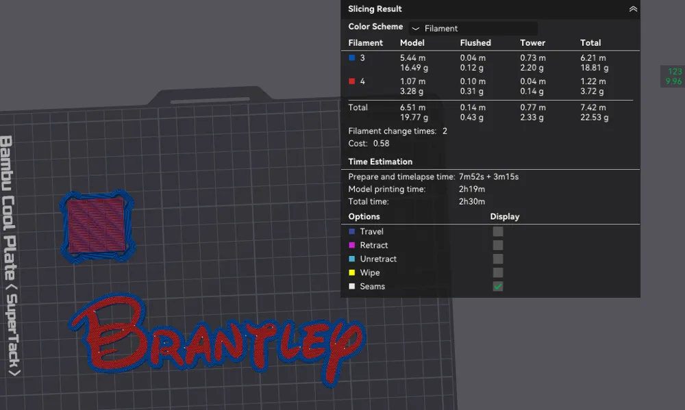 Brantley Nameplate Disney style - Free 3D Print Model - MakerWorld