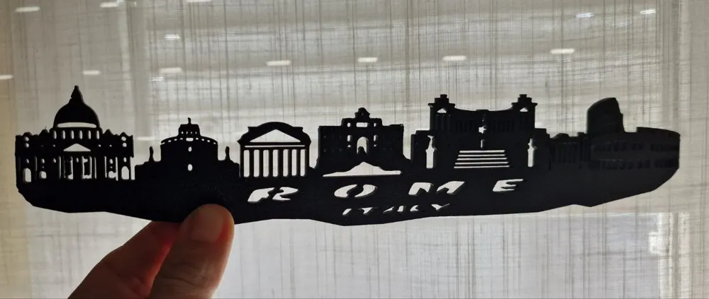 Skyline Rome Italy Silueta Roma Italia by darvil66 - MakerWorld