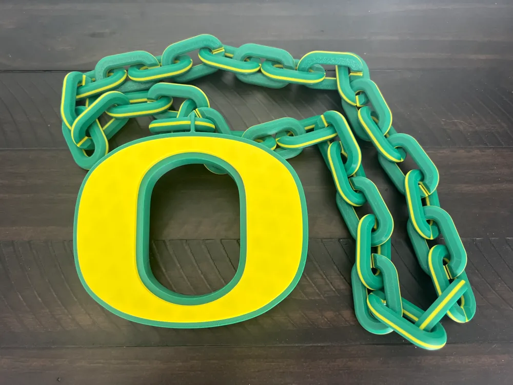 University of Oregon Chain Necklace by thisheresduggy - MakerWorld