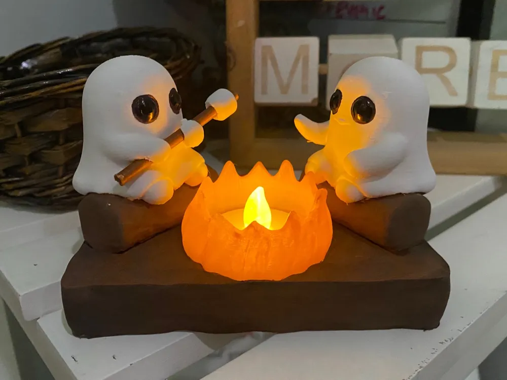 Ghost Campfire Light - Free 3D Print Model - MakerWorld