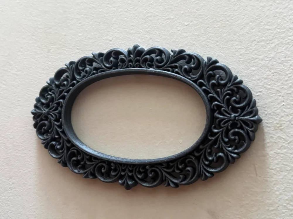 Victorian Goth Oval Frame Goth Decor Wall Decor by ATHPRINTS MakerWorld ...