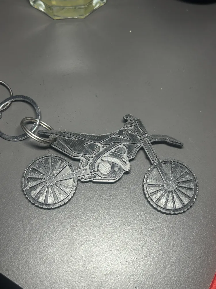 keychain motorcyckle motorbike cross dirtbike bike - Free 3D Print ...
