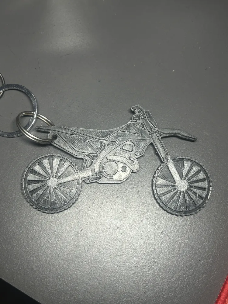 keychain motorcyckle motorbike cross dirtbike bike - Free 3D Print ...