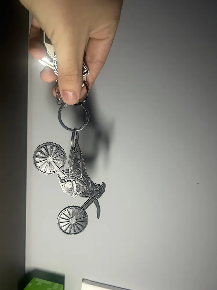keychain motorcyckle motorbike cross dirtbike bike - Free 3D Print ...