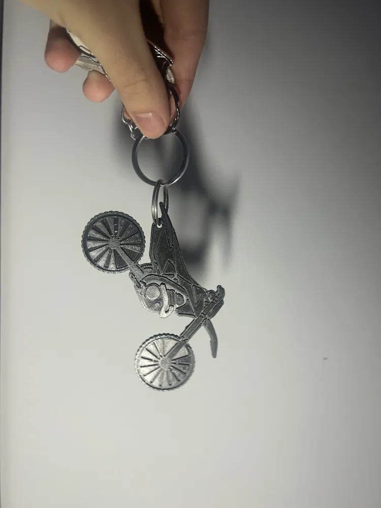 keychain motorcyckle motorbike cross dirtbike bike - Free 3D Print Model - MakerWorld