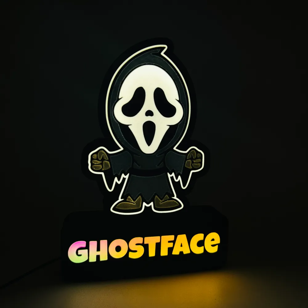Ghostface Led Lamp by Smart3d - MakerWorld