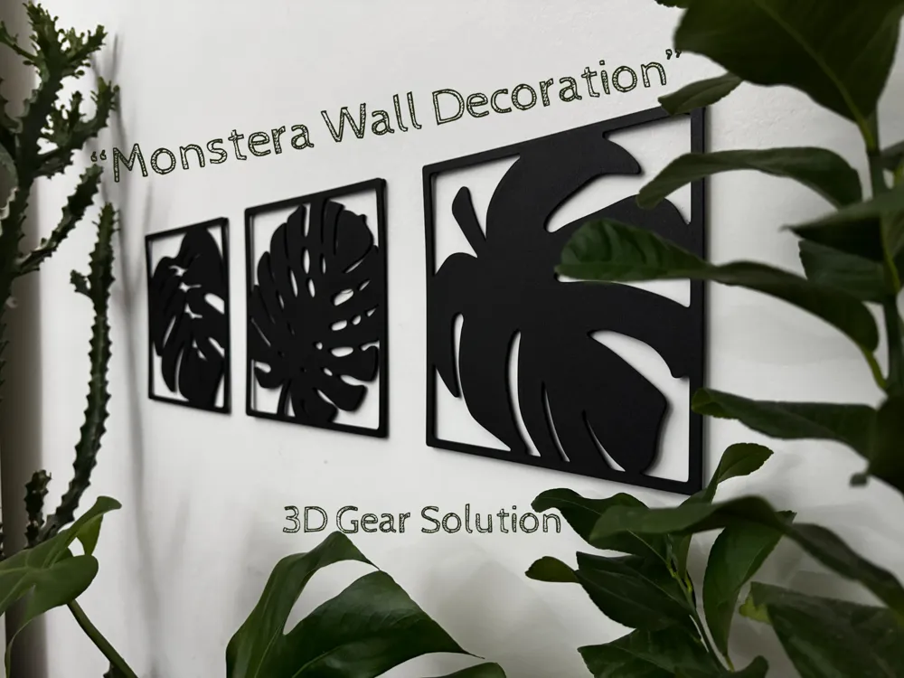 “Monstera Wall Decoration” - Free 3D Print Model - MakerWorld