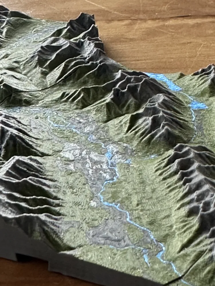 Bow Valley Hex Map - Free 3D Print Model - MakerWorld