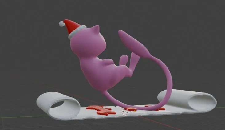 Christmas Mew Pokemon by DaniCali - MakerWorld