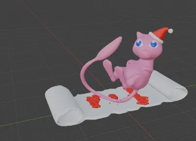 Christmas Mew Pokemon by DaniCali - MakerWorld