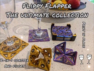 Flippy Flappy - the ultimate coaster set by taylormadearmy - MakerWorld