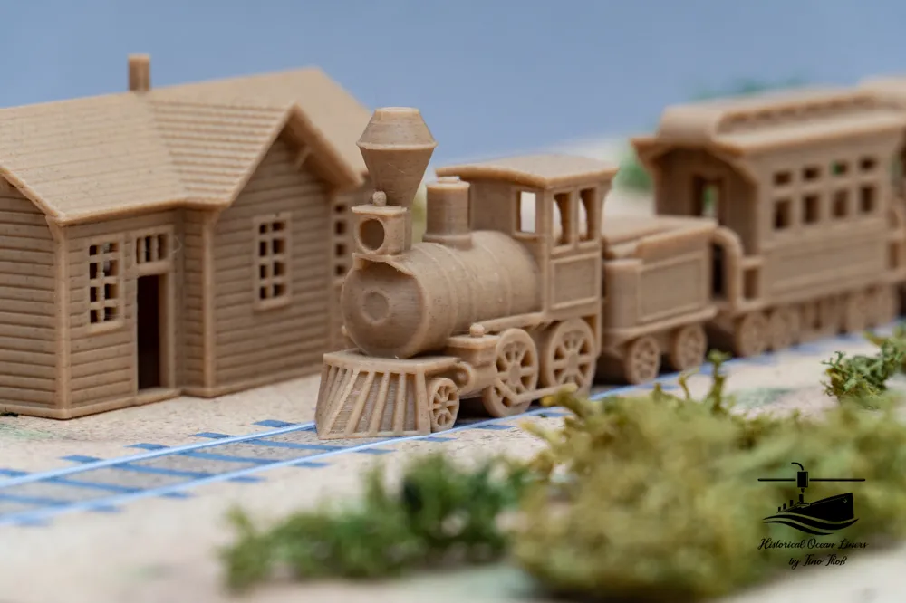 Simplified western locomotive as print in place - Free 3D Print Model ...