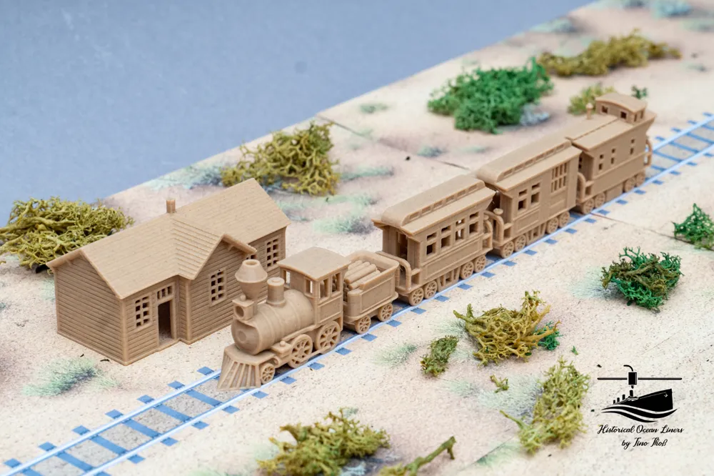 Simplified western locomotive as print in place - Free 3D Print Model ...