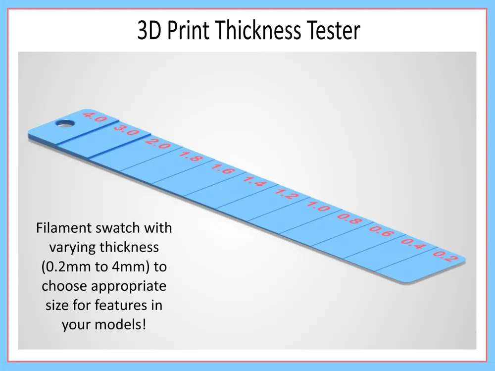 3D Print Thickness Tester by Phil Caruso - MakerWorld