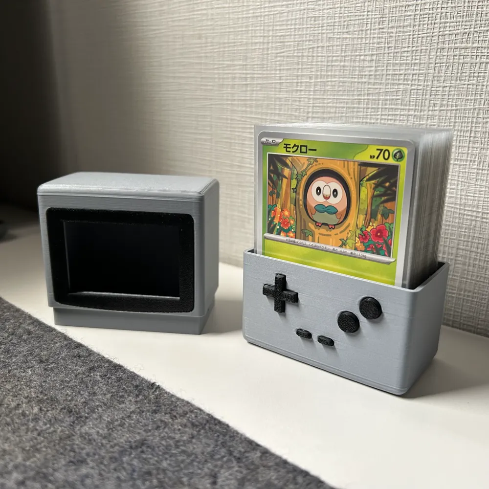 Pokemon Card Deck Box, Game Boy Inspired (No AMS) - MakerWorld 3D Model ...