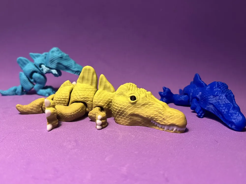 Articulated Spinosaurus With scales - Free 3D Print Model - MakerWorld