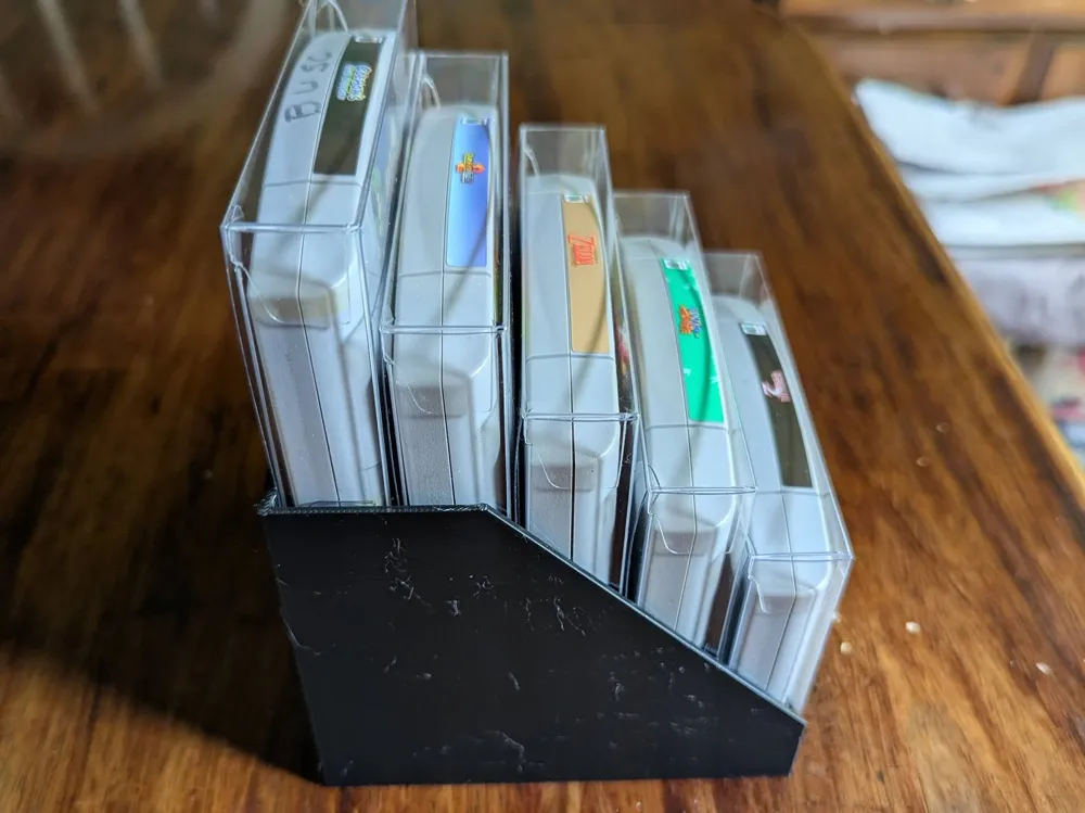 Simple 5 Tier N64 Game Cart (in protector) Stand Remixed by CasualPablo ...