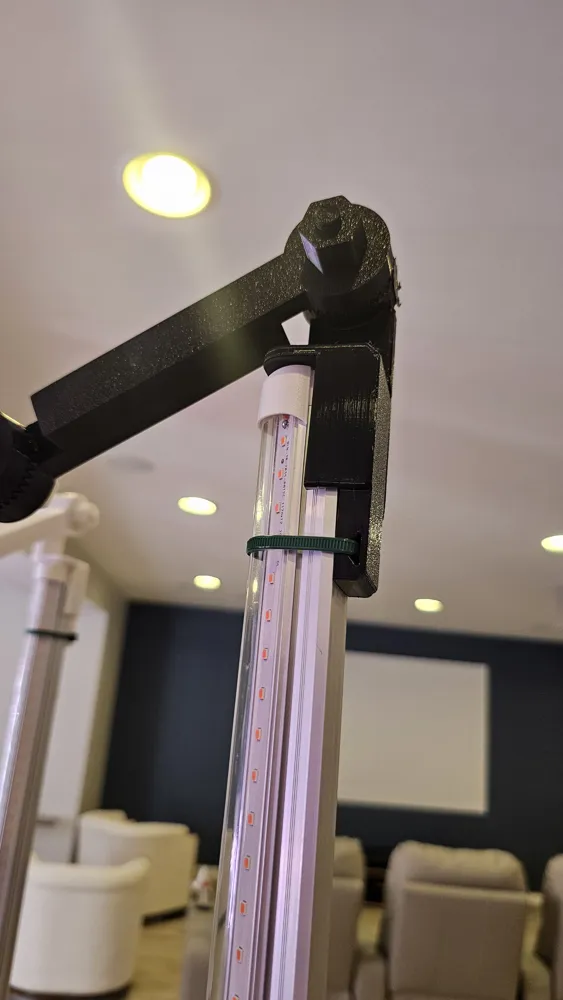 Grow light Mount for Hoocho Modular Tower - Free 3D Print Model ...