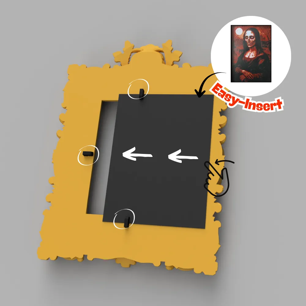 Skeleton Gallery – Halloween Baroque Frames by Quickers MakerWorld: Download Free 3D Models